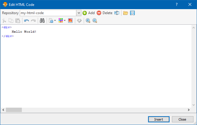 Inserting Html Code To A Help Topic 1849